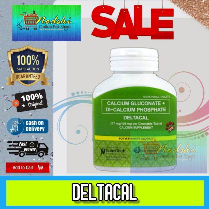 [NOPS] Deltacal Calcium Supplement for Dogs and Cats 50 tablets | Lazada PH