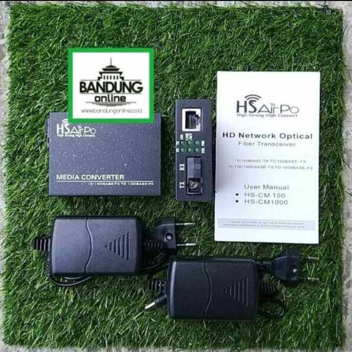 HS AirPro Fiber Optic Ethernet Media Converter FO RJ45 | Lazada Indonesia