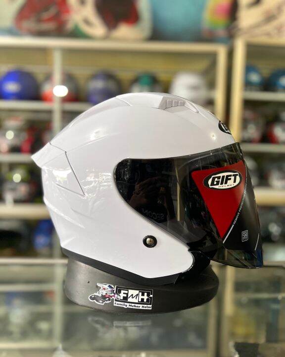 HELM GIFT SARGON SOLID PUTIH HELM HALF FACE TERBARU 2023 | Lazada Indonesia
