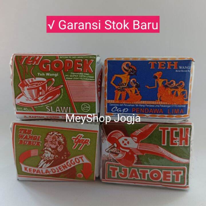 PAKET 4 PCS TEH TUBRUK MANTAP | Tjatoet Hijau Kepala Djenggot Hijau ...
