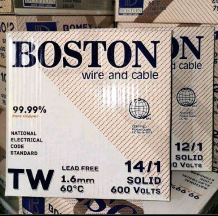 Original Boston/Philflex TW Solid Wire AWG 100% pure copper sold per ...