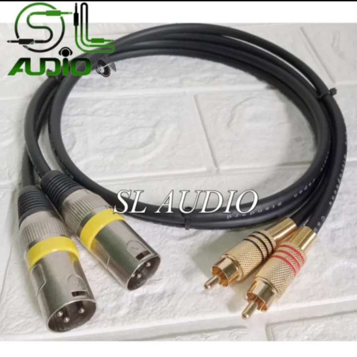 kabel canare jack rca to jack xlr male satu set panjang 1 meter 4 meter | Lazada Indonesia