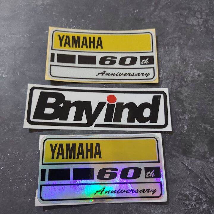 STICKER YAMAHA 60TH ANNIVERASARY PRINCUT | Lazada Indonesia