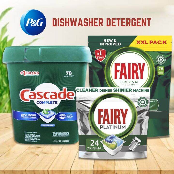 Cascade Complete / Fairy Dishwasher Detergent Tablets | Lazada PH