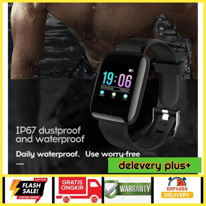 Smartwatch D13 Atau Smartwatch 116 plus tracker Health Monitor | Lazada Indonesia