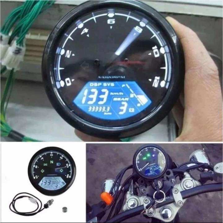 Speedometer babon Digital bulat plus Sensor Spidometer Spido babon ...