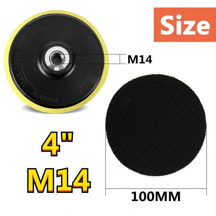 Backing Pad 4 Inch Ulir M14 Velcro Pad | Lazada Indonesia