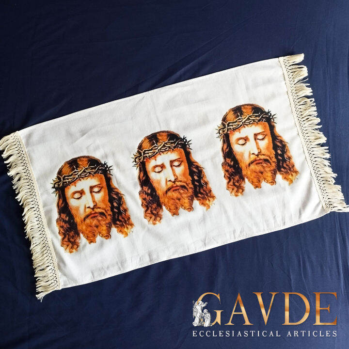 GAVDE Holy Face of Jesus Veil (Three Faces) — Traditional Filipino ...