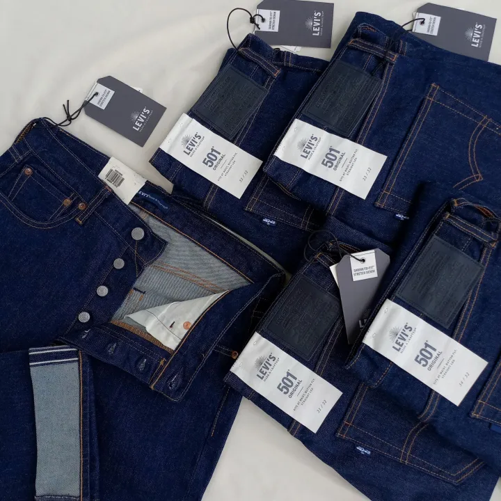 Levi's LMC 501 Rinse Selvedge Denim 00501-2853 | Lazada Indonesia