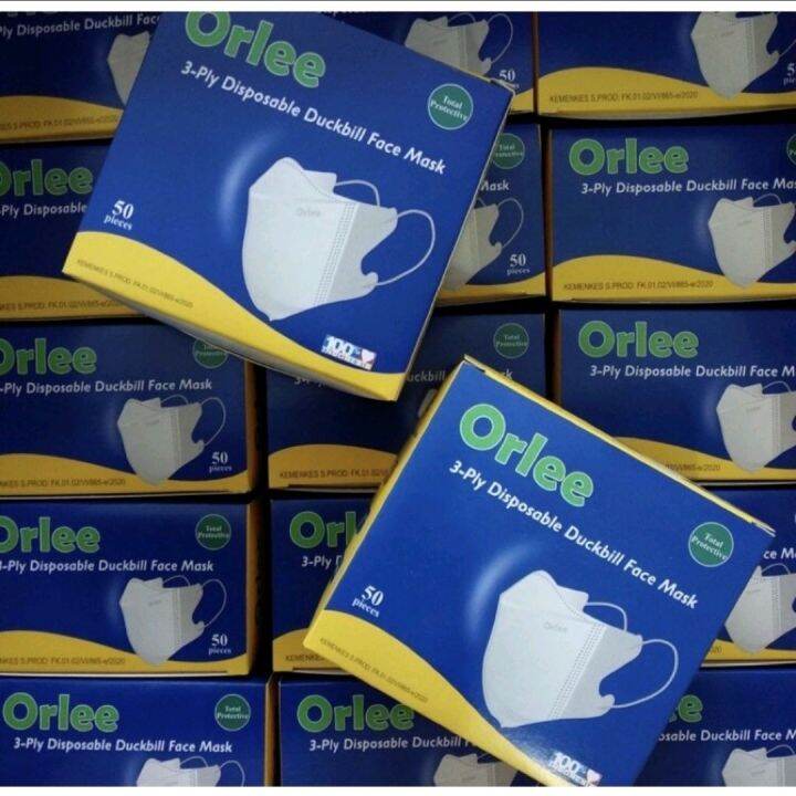 MASKER ORLEE DUCKBILL ISI 50PCS | Lazada Indonesia