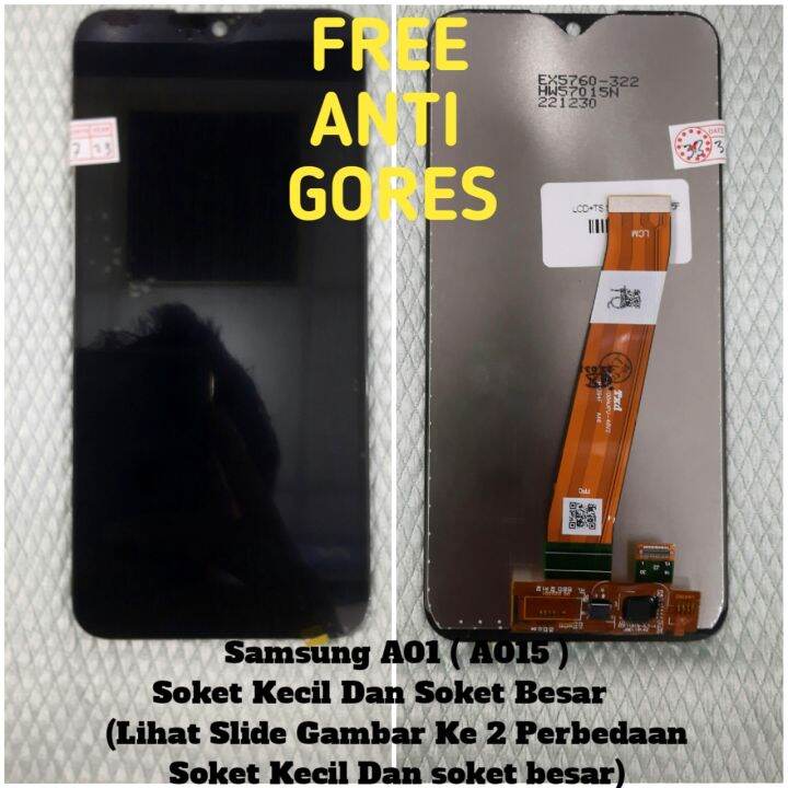 Lcd Samsung A01 ( A015 ) Soket Kecil Dan Soket Besar Fullset ...