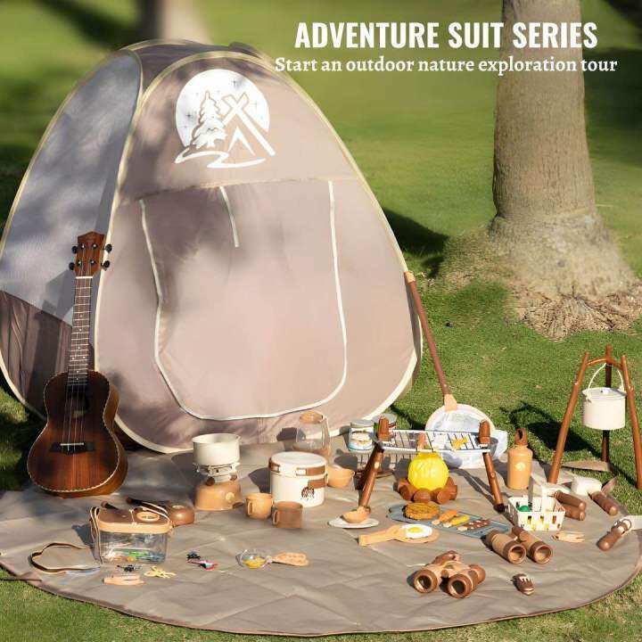 Camping Forest Adventure Pretend play toys with tent included toys ...