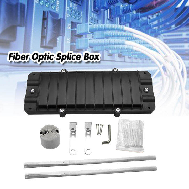 12 Core Small D-type Fiber Optic Splice Cable Splice Box 2 IN 2 OUT ...