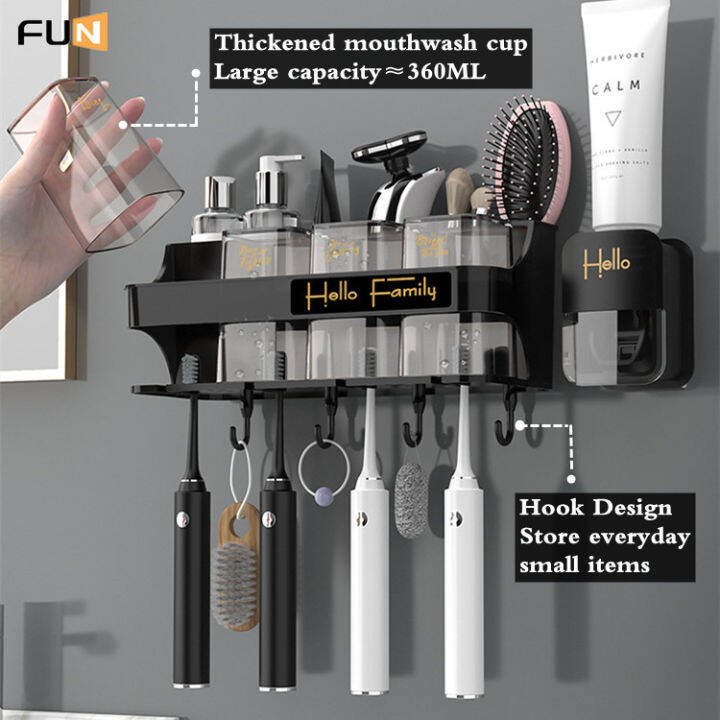 【FUN】toothbrush holder tempat letak berus gigi 牙刷架 Toothbrush rack ...