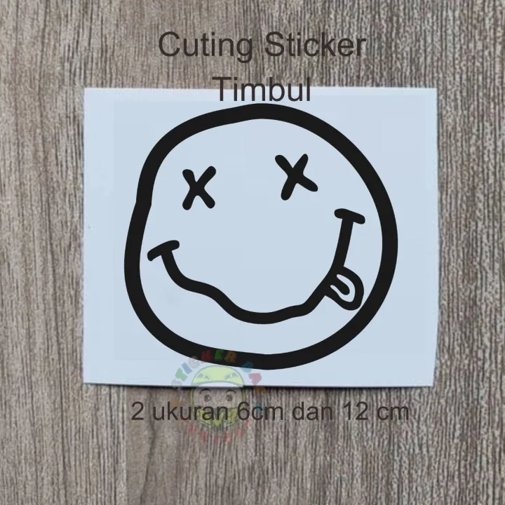 Stiker emot lucu nirvana cuting sticker timbul variasi motor 1pcs ...