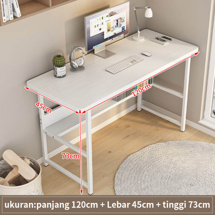 Animacos meja kantor Meja Komputer Meja komputer meja kerja meja belajar Lemari Double Layer ...