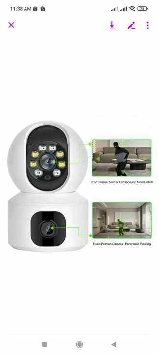 New Ip Camera Cctv V380 8MP Dual Lens Ip Kamera 360 derajat | Lazada ...