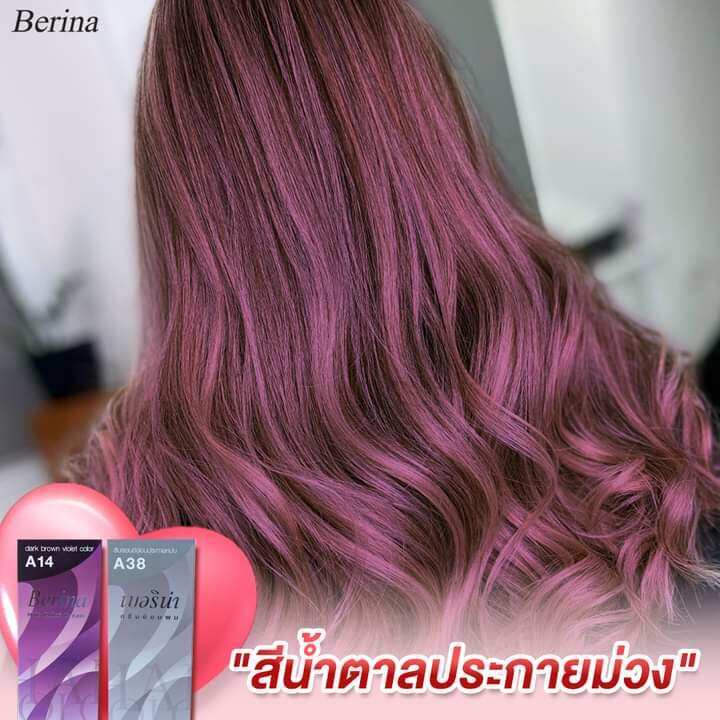 Berina จับคู่ดูดีเว่อร์ A14 + A38 (รวม 2 กล่อง) สีน้ำตาลประกายม่วงได้ ...