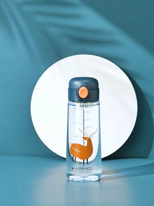 TKK(cmsh) ขวดน้ำเด็กไป รร ลายน่ารัก ความจุ 600ml กระบอกน้ำพกพาแบบยกดื่ม เหมาะสำหรับเด็กโต water ...