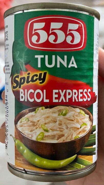 555 TUNA Spicy Bicol Express 155 grams | Lazada PH