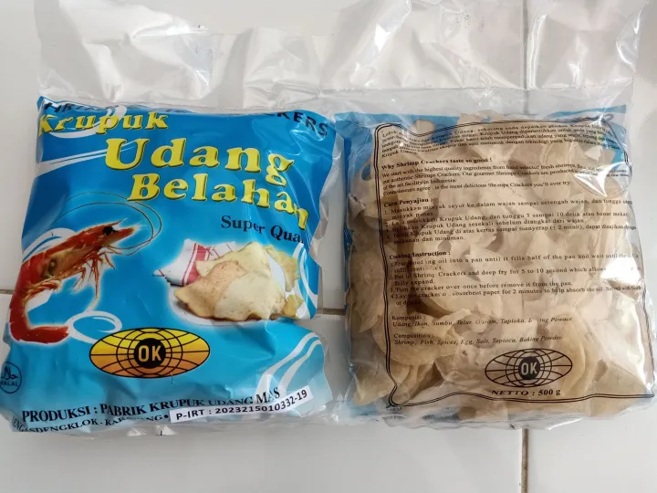 Kerupuk Udang Belahan Biru 500 gram Khas karawang | Lazada Indonesia