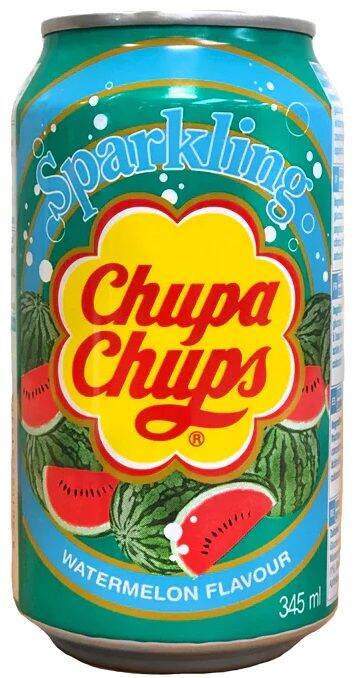 Chupa Chups Sparkling Watermelon Flavor Drink 345ml, product of Korea ...