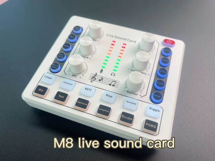Siborie M8 soundcard Mixer Bluetooth Original sound card Audio USB ...