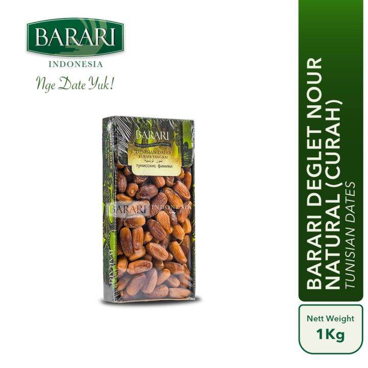 Barari Kurma Tunisia 1 Kg | Tunisian Dates Deglet Nour Natural (Curah ...