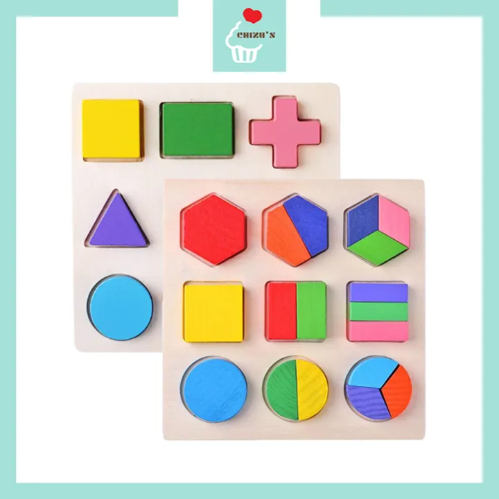3D Geometric Shape Puzzle Board | Papan Puzzle Bentuk Geometri | Wooden ...