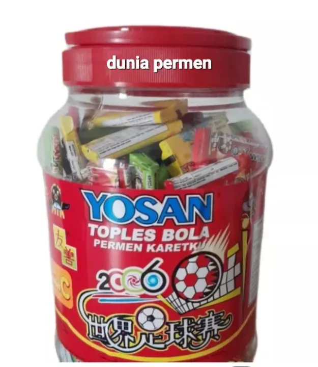 permen karet.YOSAN.toples bola isi 200pcs | Lazada Indonesia