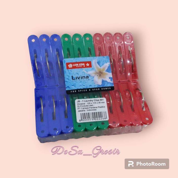 Jepitan Baju Lion Star/Jepitan Baju Laundry/Jepitan Baju Plastik ...