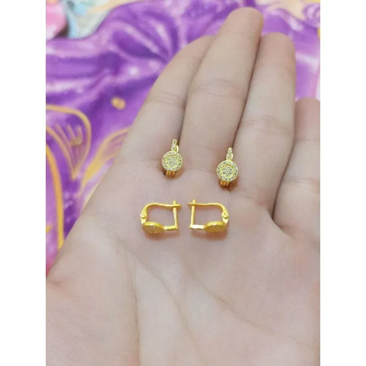ANTING JEPIT DEWASA PERAK 925 LAPIS MAS 24 K | Lazada Indonesia