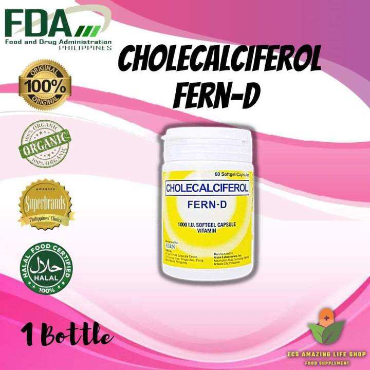 1 BOTTLE FERN D 60 SOFTGEL VITAMIN D AUTHENTIC SOLD BY ECS AMAZING LIFE SHOP | Lazada PH