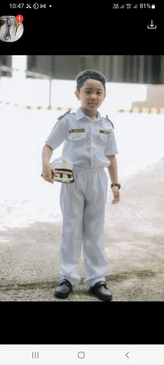 Seaman costume for kids FREE PERSONALIZED NAME PATCH | Lazada PH