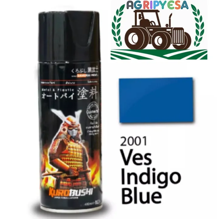 SAMURAI SPRAY PAINT VES INDIGO BLUE 2001 (STANDARD COLOR 400ML) | Lazada PH