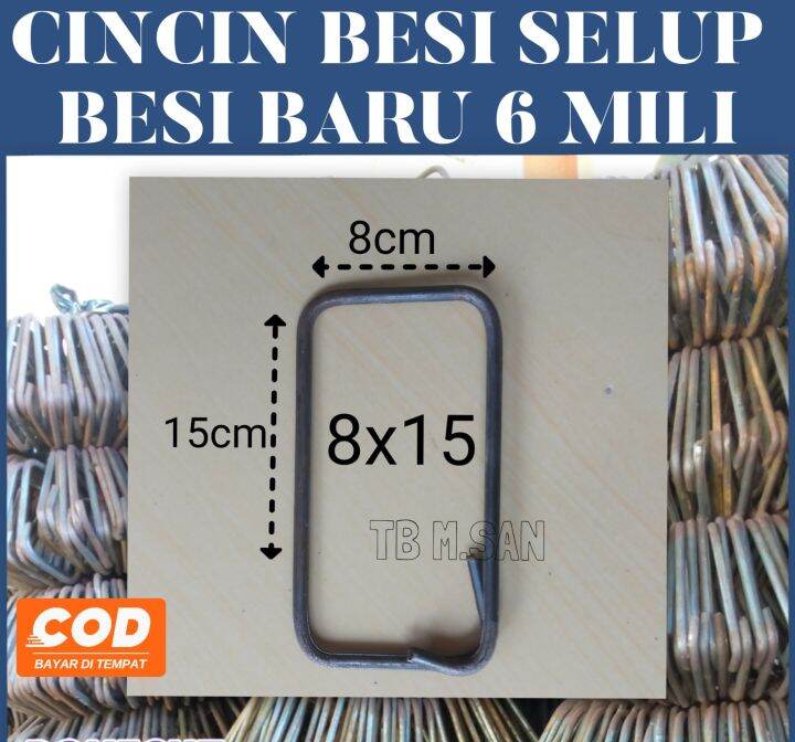 Cincin besi cor bangunan / ring besi 8x15 / besi cincin beton 6 mili ...