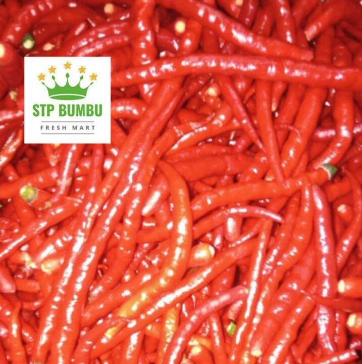 Cabe Merah Keriting PETIK TANGKAI Segar / Cabai | Lazada Indonesia