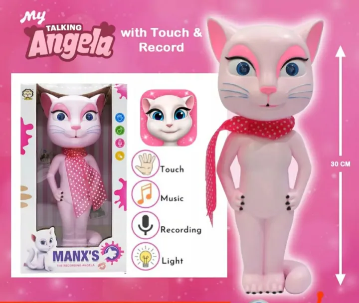 Al Touch Talking Angela Manx's Recording Angela Cat Record Sound Kids ...