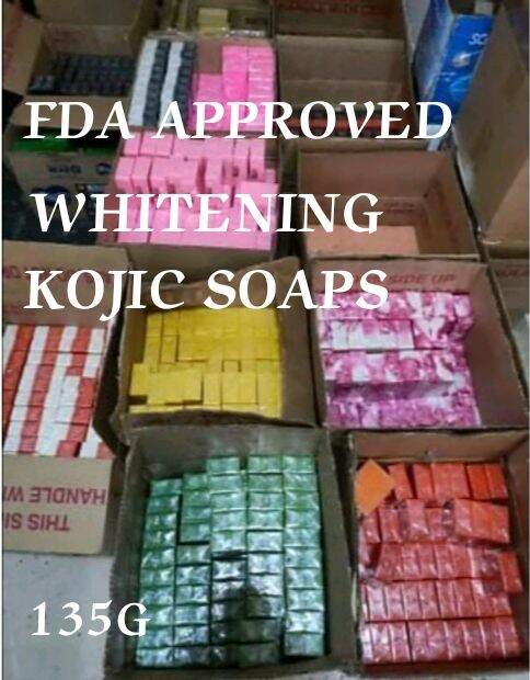 135g FDA Approved!! Natural and Organic Whitening Soaps with date ...
