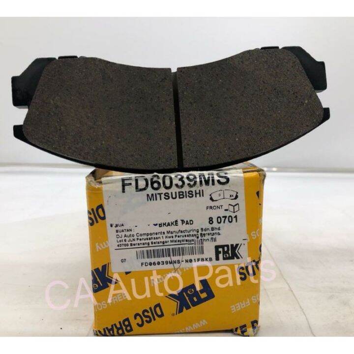 Mitsubishi Pajero V6 Evo 3 FBK FD6039MS Disc Brake Pads Front | Lazada