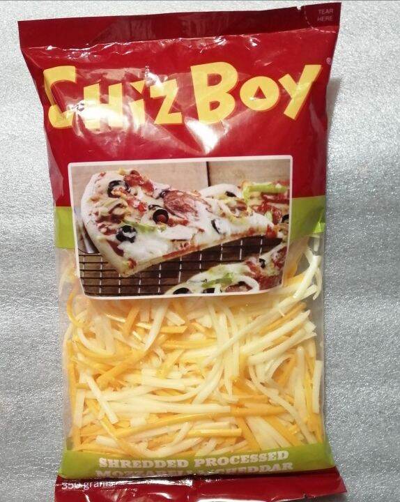 Chiz Boy Shredded Processed Mozarella Cheddar Cheese 350g | Lazada PH