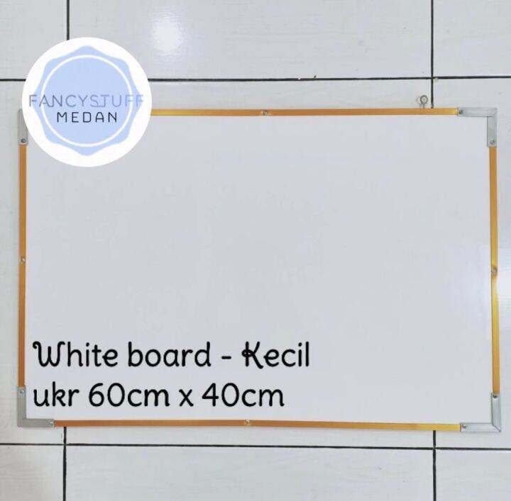 fancystuff - papan white board ukuran kecil 60x40 - gratis spidol ...