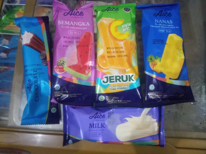 Aice Ice Cream banyak Variant Rasa, Note Rasa; Chocolate, Milk, Jeruk, Nanas, Semangka | Lazada ...