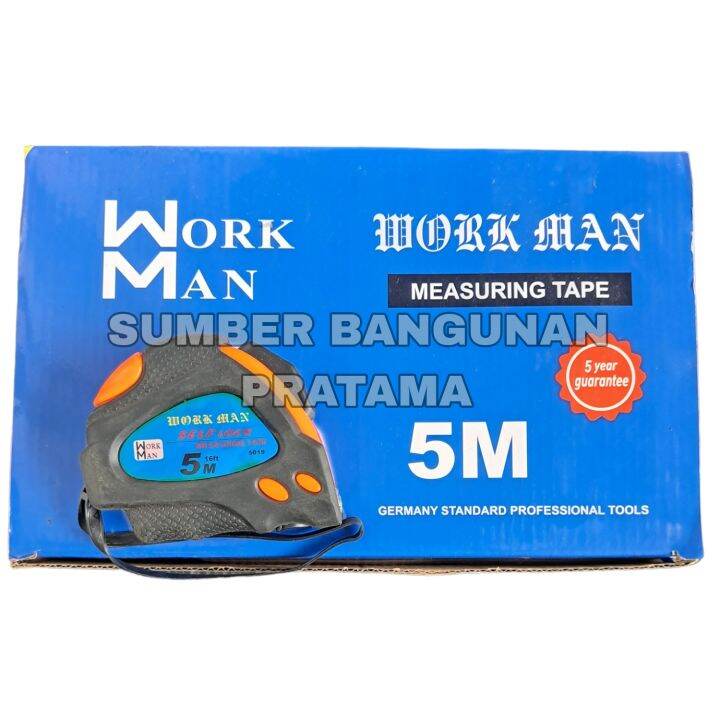 Meteran workman 5M measuring tape panjang 5M | Lazada Indonesia
