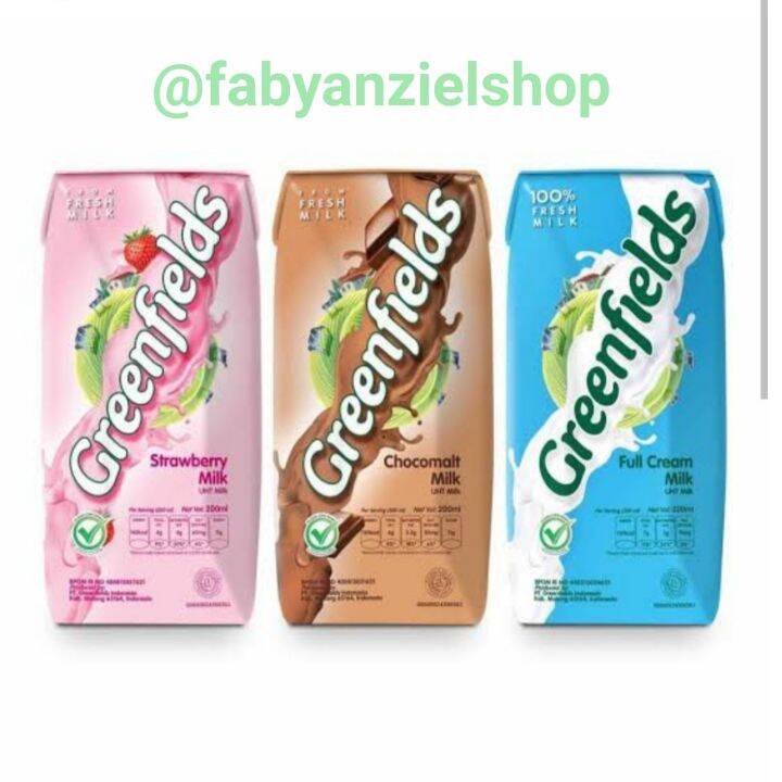 Greenfields uht 200ml 1/2 dus isi 16pc | Lazada Indonesia