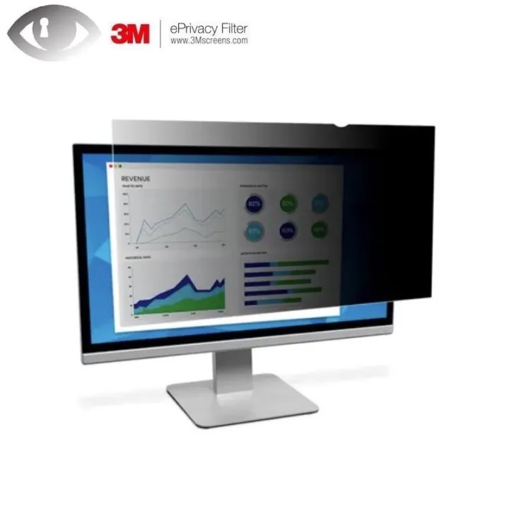 แผ่นจอกรองแสง 3M Privacy Filter จอมอนิเตอร์ Fullscreen | Lazada.co.th