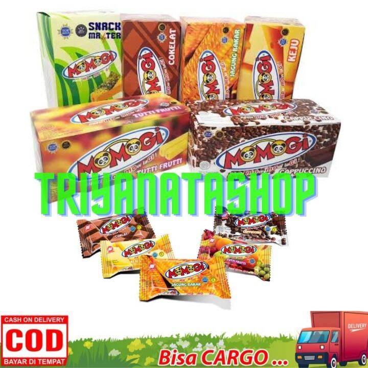Momogi 1dus Isi 20pcs - Snack rentengan - Snack 500an - jajan kekinian ...