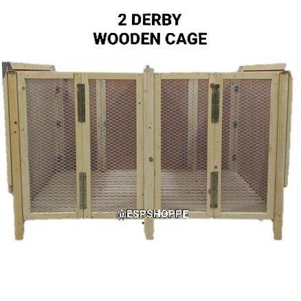 FOLDABLE WOODEN CAGE/DERBY CAGE FOR SABONG (DOUBLE) Quality | Lazada PH