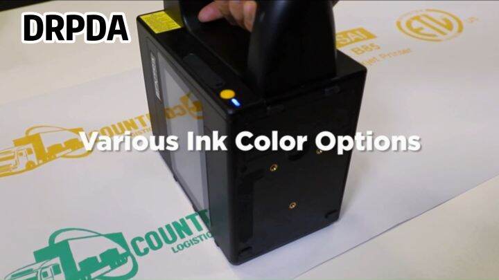 DRPDA D88 Wide Format Handheld Inkjet Printer Large Character Expiry Date Coder Machine 100mm ...