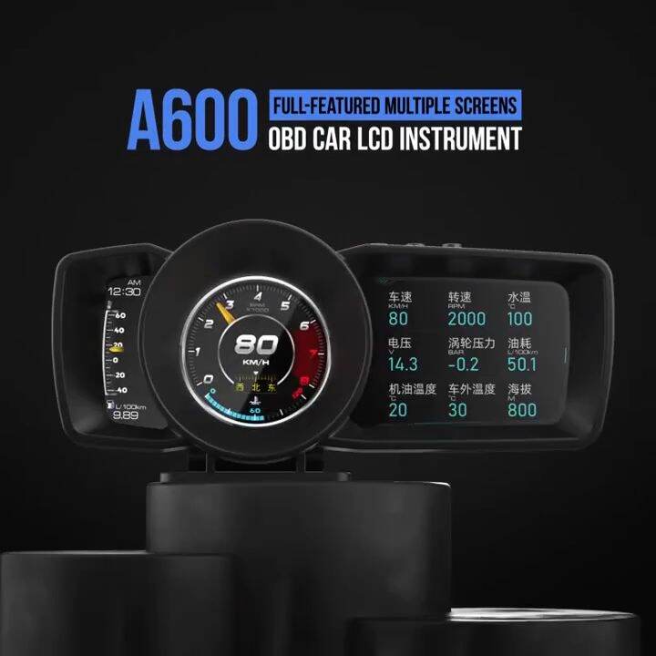 สมาร์ทเกจ A600 Auto Gauge HUD GPS+OBD Head Up Display รถคอมพิวเตอร์ ...